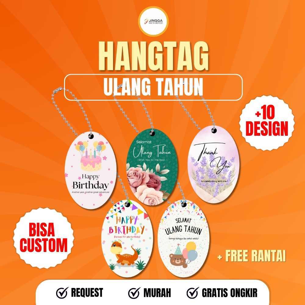 Jual [25 PCS] Hangtag Ulang Tahun | hang tag ulang tahun | hangtag ...