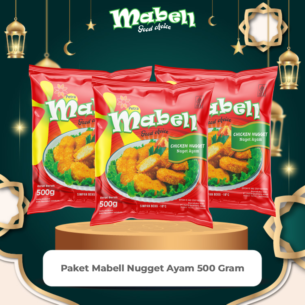 Jual Mabell Nugget Ayam 500 Gram Promo Paket 3 Pack | Shopee Indonesia