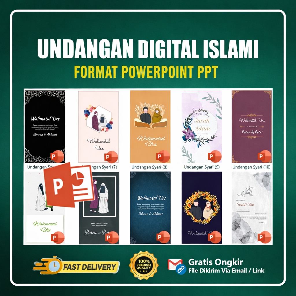 Jual Template Undangan Digital Pernikahan Video Islami Syari Wedding ...