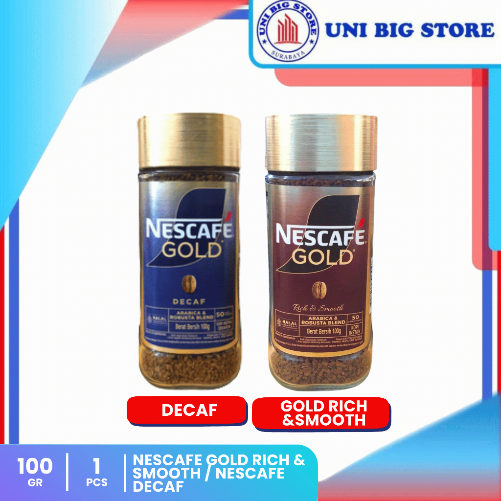 Jual Nescafe GOLD dan Nescafe DECAF Kopi Arabica Robusta Blend Coffee ...