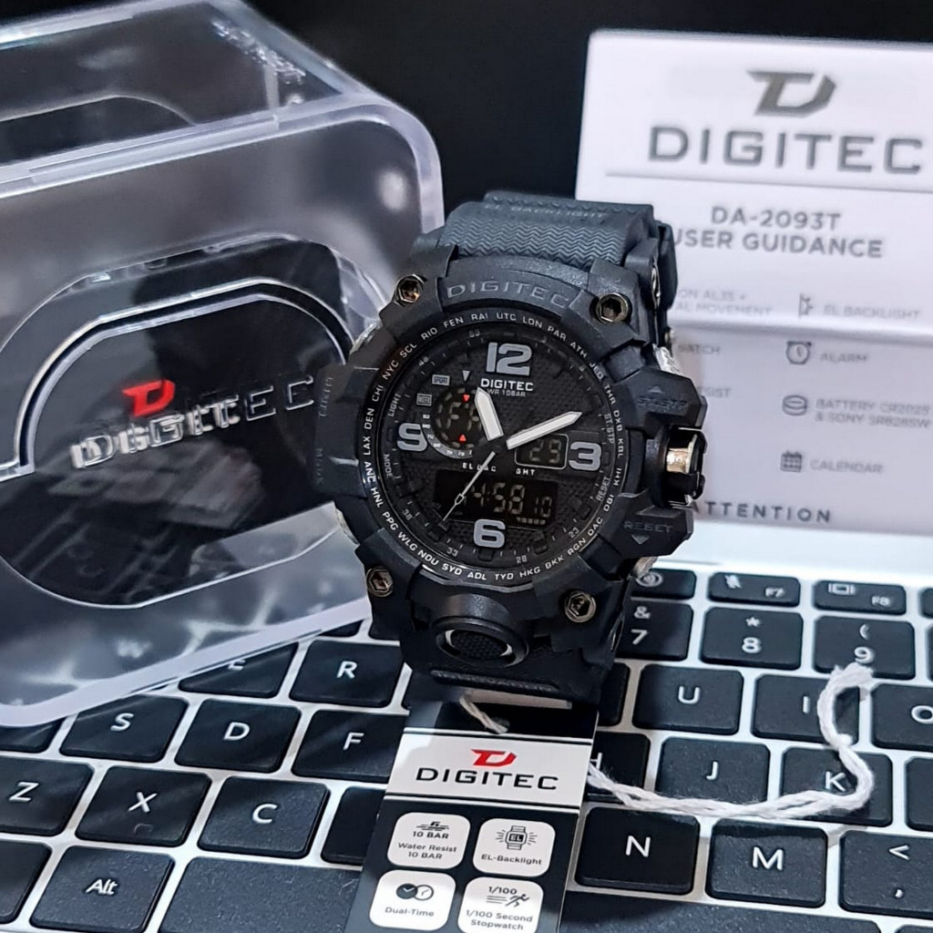 Jual Jam Tangan Pria Digitec DA-2093T Original Water Resist | Shopee ...