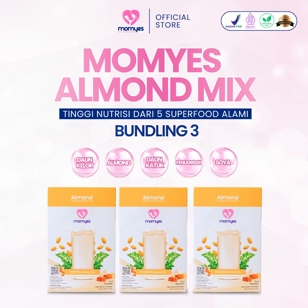 Jual Momyes Almond Mix-Minuman Almond Dengan Katuk & Kelor untuk ...