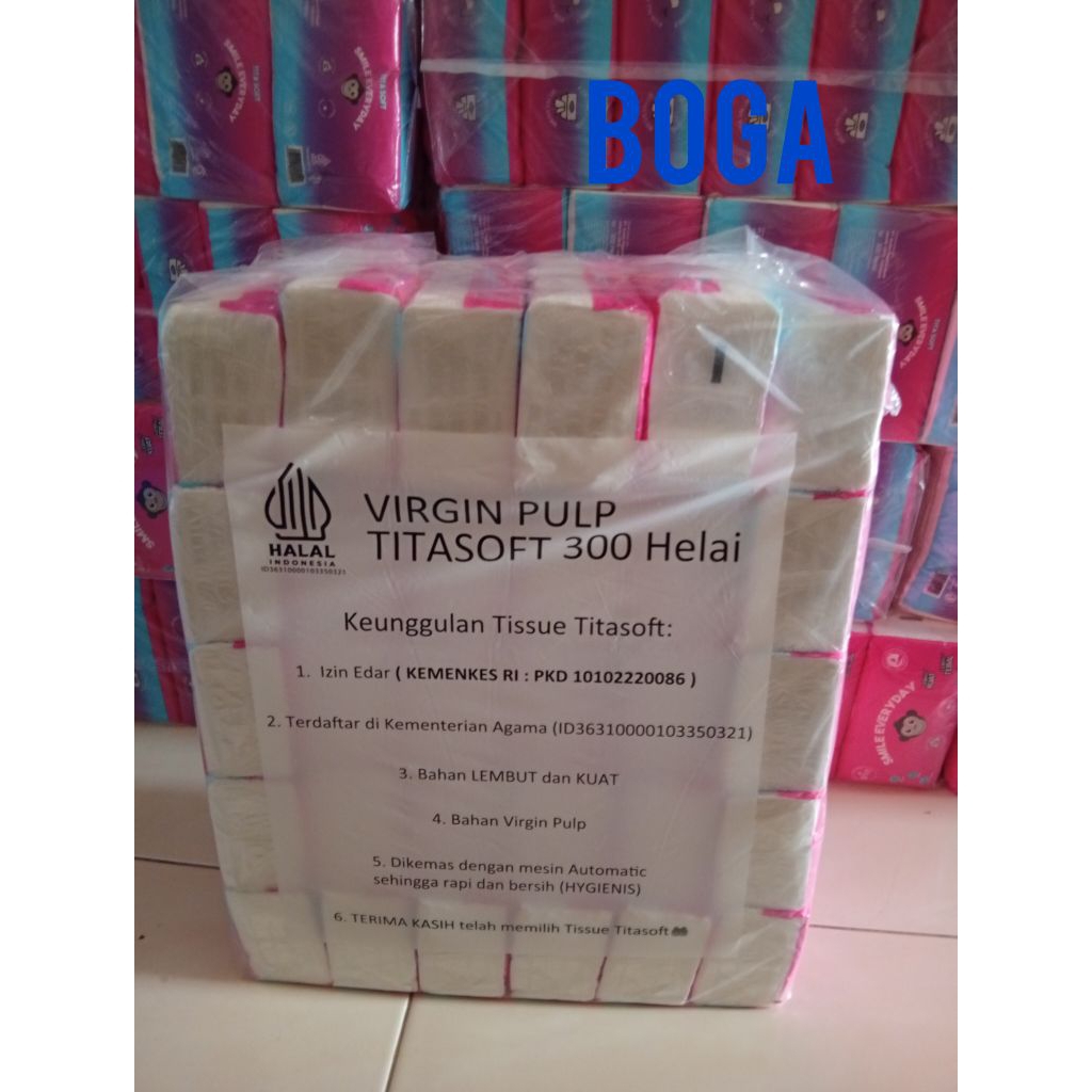 Jual Tissue facial Tita soft 300helai 2 ply paket 30 pcs/1 bal tisu ...