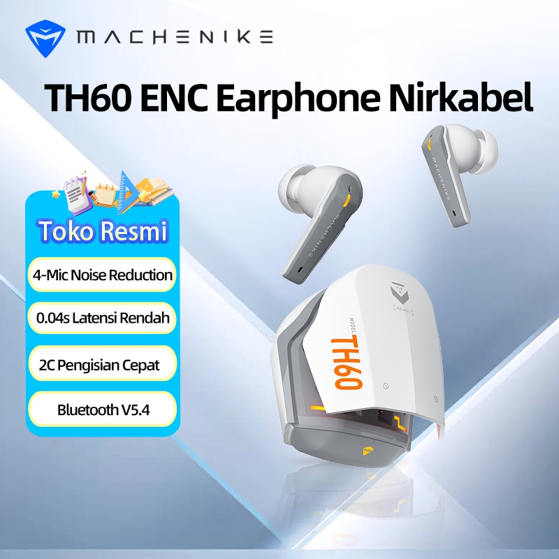 Jual Machenike TH60 Bluetooth 5.4 Earphone Nirkabel TWS In-Ear Earbud 4 ...