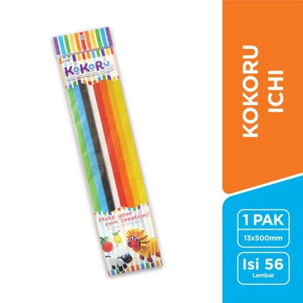 Jual Kokoru Panjang Ichigo/Ichiro/Ichi harga 1 pak isi 56 lembar 8 ...