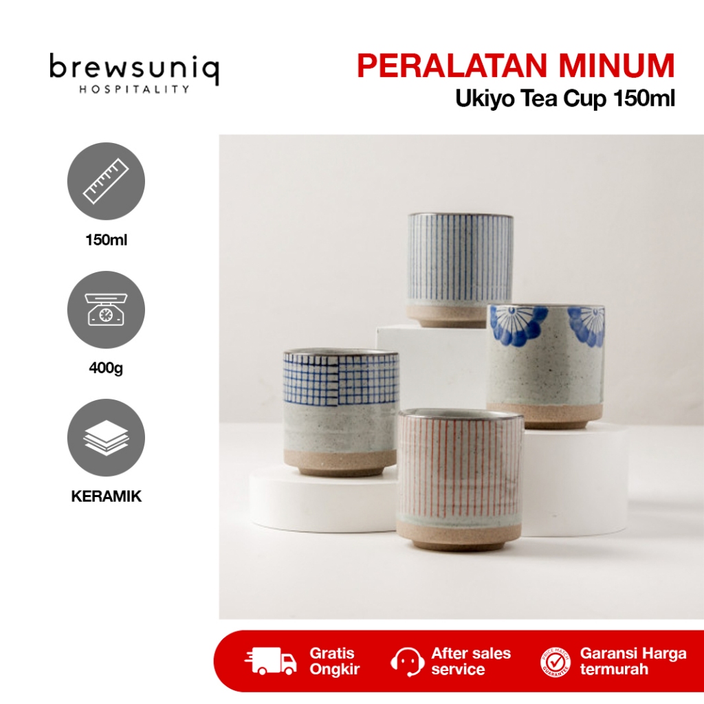Jual Brewsuniq - Ukiyo Tea Cup 150ml Series / Gelas Cangkir Mug Jepang ...