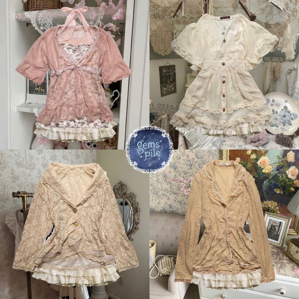 Jual Y2K Cottage Core Coquette Dollette Fairycore Grunge Emo Mori Kei ...