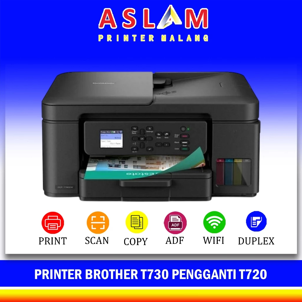 Jual Printer Brother DCP T730DW Pengganti DCP T720DW Ink Tank A4 All In ...