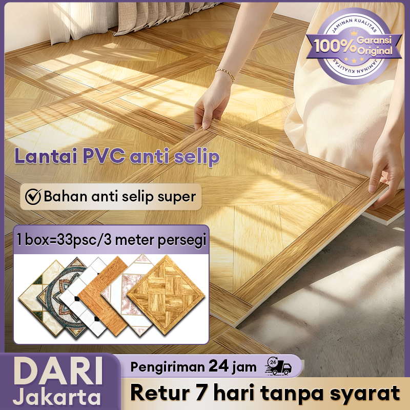 Jual Stiker Lantai Anti Slip Perekat Diri 30x30 cm Tahan Air - Motif ...