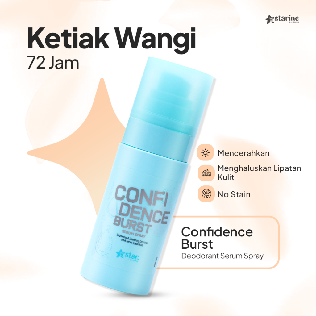 Jual Deodorant Serum Spray Confidence Burst STARINC 60 ml | Shopee ...