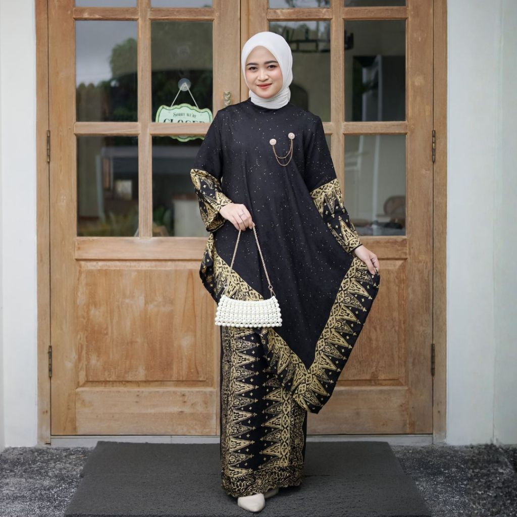 Jual FREYA RAYA SET KINNAS Baju Lebaran Wanita Kurung Melayu One Set ...