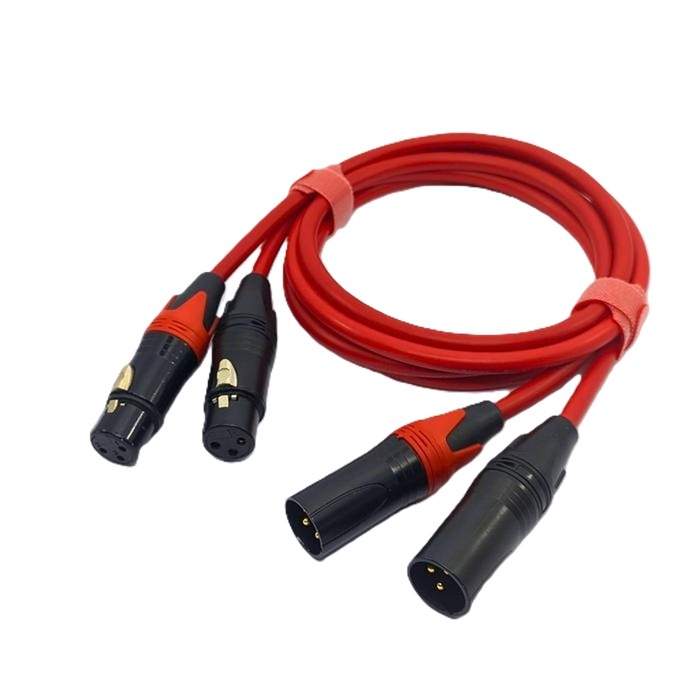 Jual Kabel Set Mixer Ke Power XLR Male XLR Female Kabel Merah Canare ...