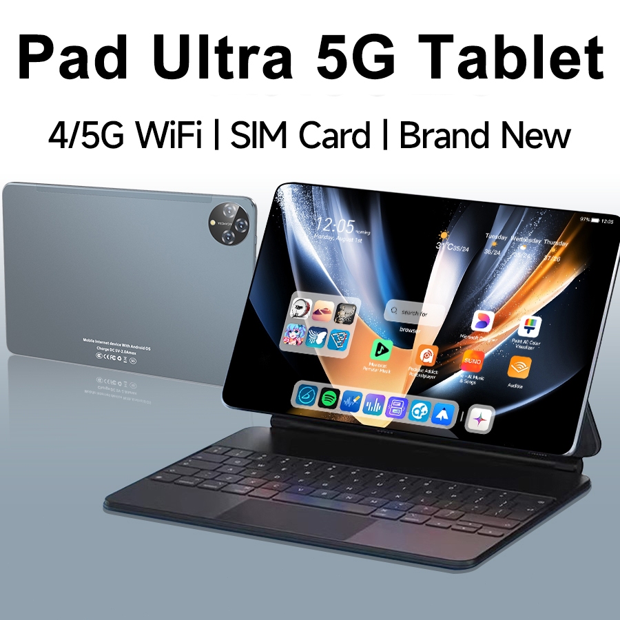 Jual COD Tablet PadPro Asli Terbaru 2026 Android 13.0 Layar Penuh 10.1 ...