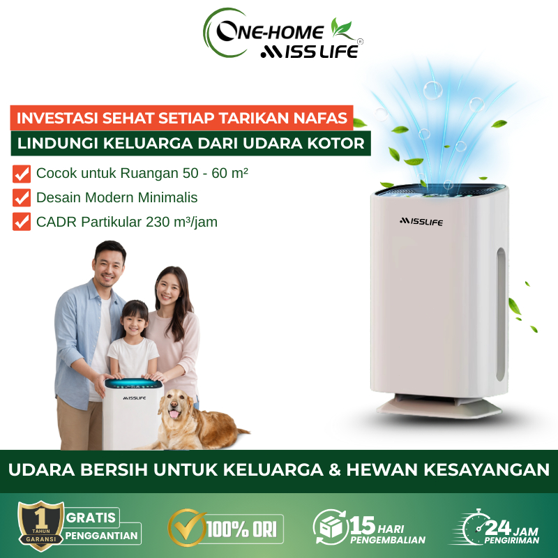 Jual Miss Life Filter Udara Air Purifier K1 Terbaik dengan HEPA Filter ...