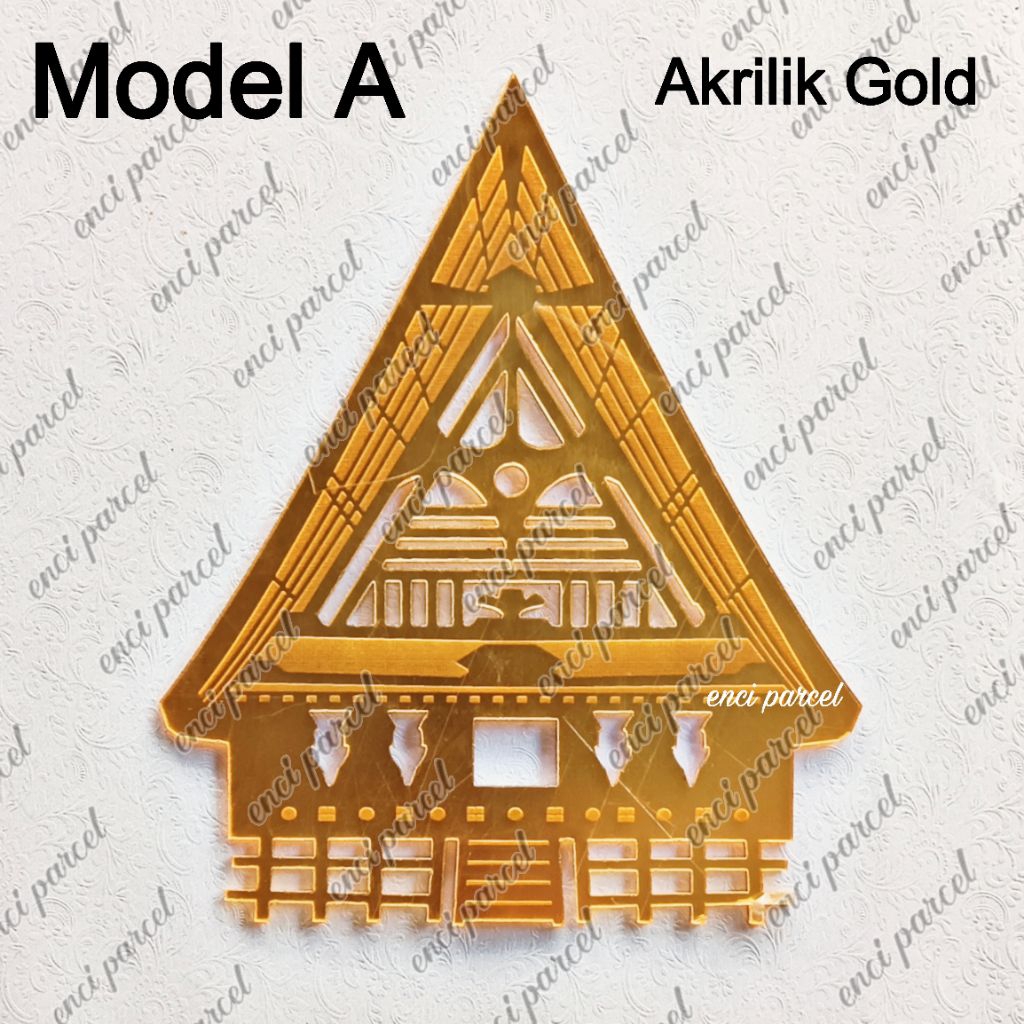 Jual logo rumah adat rumah bolon suku batak dekorasi miniatur hiasan ...