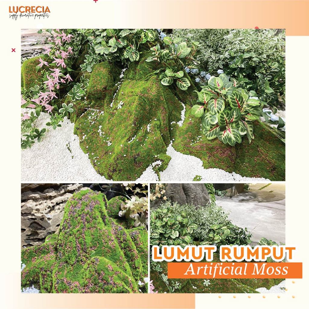 Jual Lumut Rumput Artificial Moss karpet lumut palsu dekorasi Daun ...