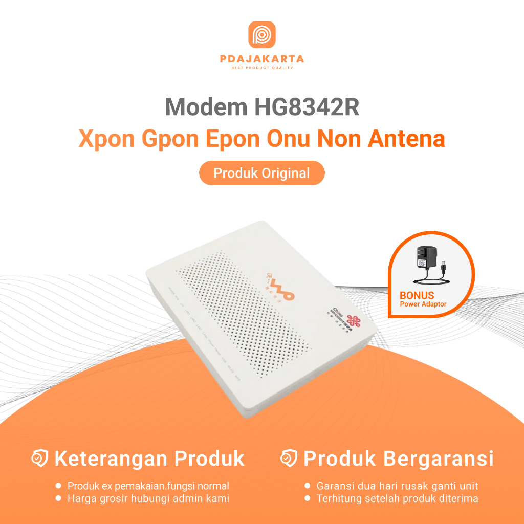 Jual Modem Xpon Huawei Echolife HG8342R Gpon Epon Onu Non WiFi | Modem ...