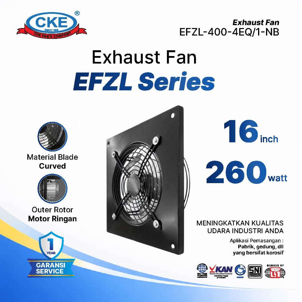 Jual Exhaust Fan EFZL-400-4EQ 16 Inch Exhaust Dinding Blower Gedung ...