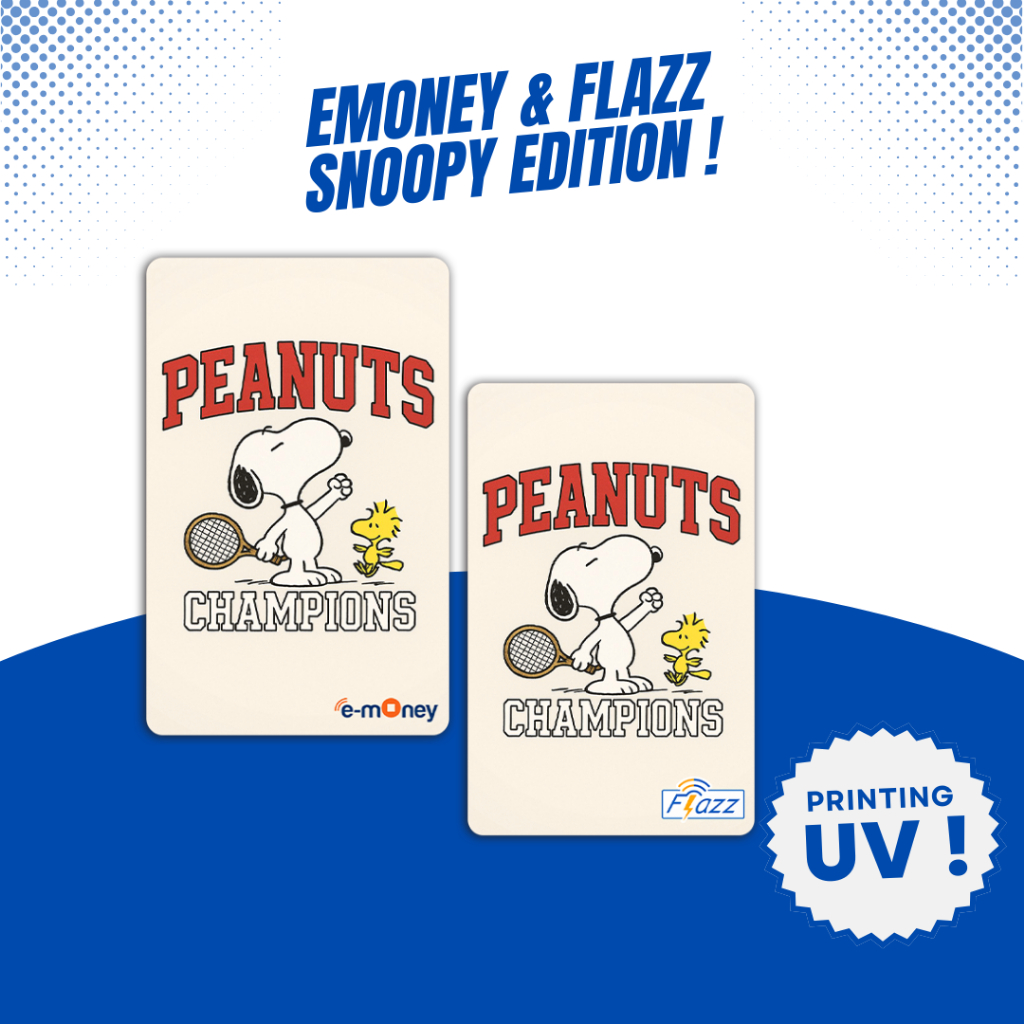 Jual Emoney / Flazz Gen 2 Edisi Snoopy - Custom Kartu Etoll Mandiri BCA ...