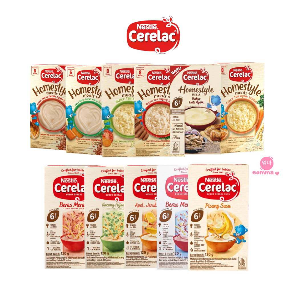 Jual 6+ NESTLE CERELAC BUBUR BAYI 120GR/CERELAC HOMESTYLE/CERELAC ...