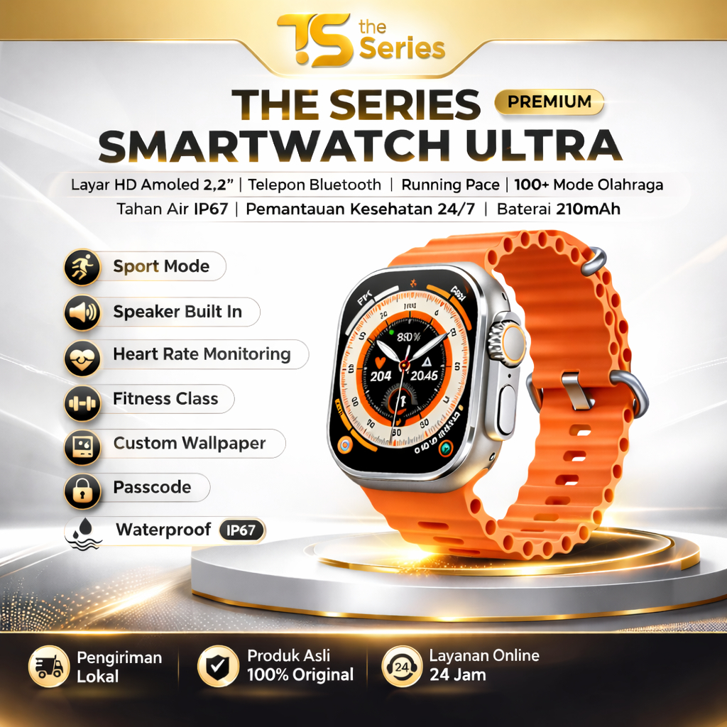 Jual TheSeries Jam Tangan Smartwatch Ultra Bluetooth Smartwatch ...