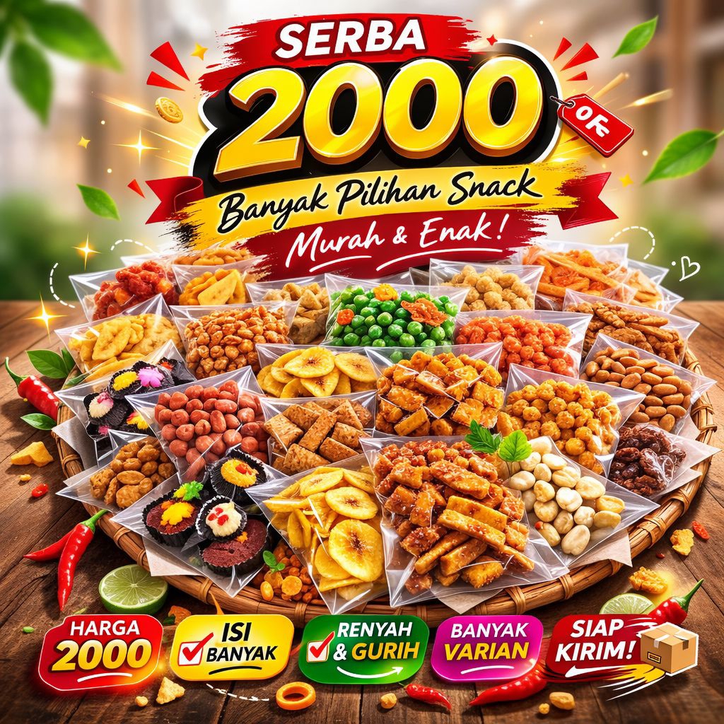 Jual Snack Serba 2000 Aneka Jajanan 2 Ribuan Snack Murah Kemasan Mini ...