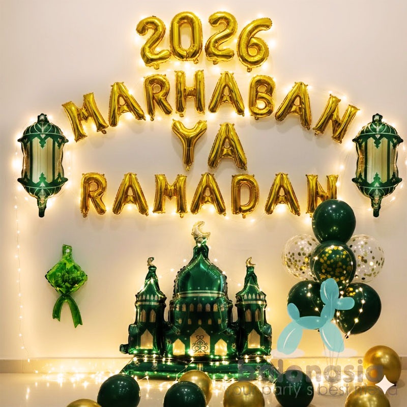 Jual Dekorasi Lebaran Garland Marhaban Ya Ramadhan / Hiasan Backdrop ...