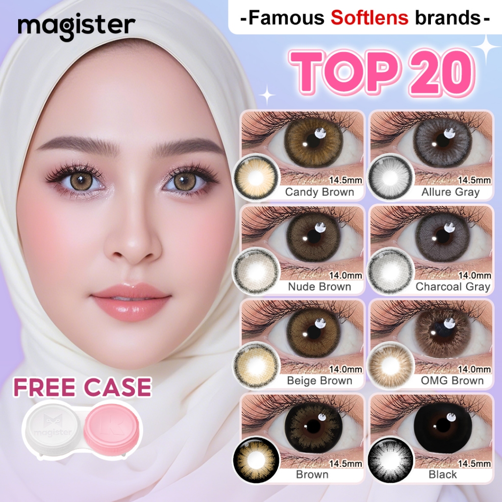 Jual Magister Softlens Normal Big Eyes & Natural lensa kontak 14/14.5MM ...