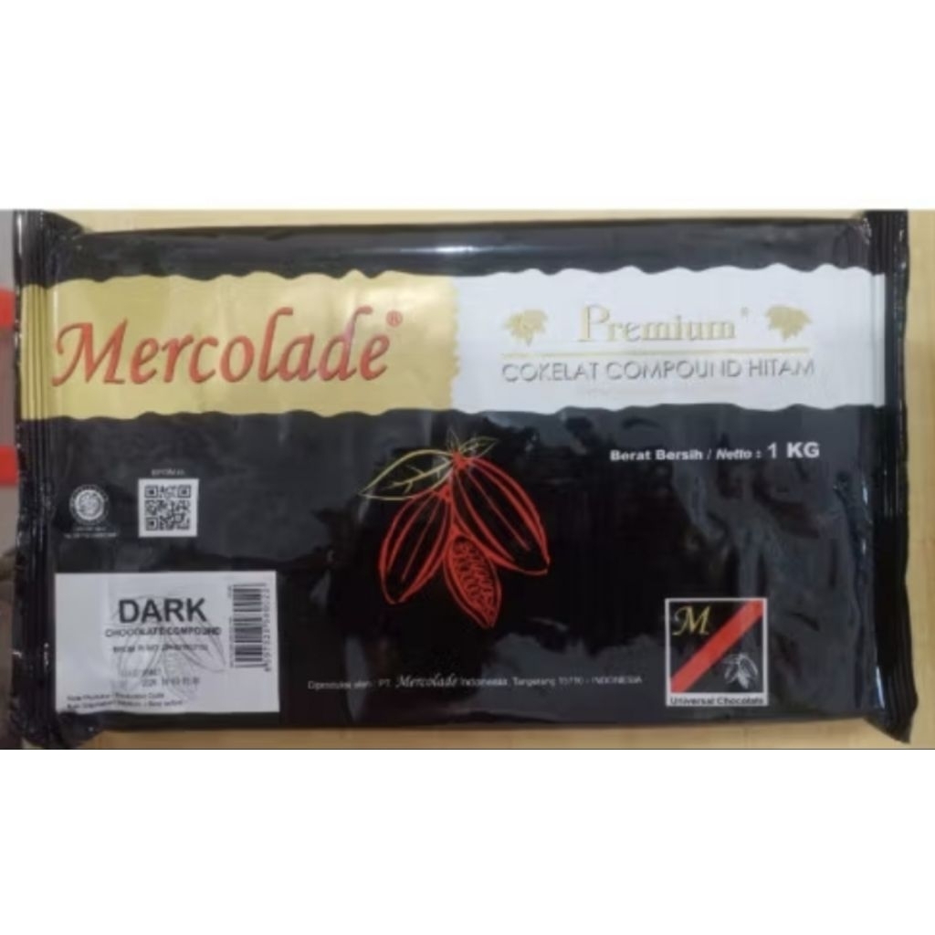 Jual Mercolade Premium Dark Cokelat Compound - Coklat Batang Mercolade ...