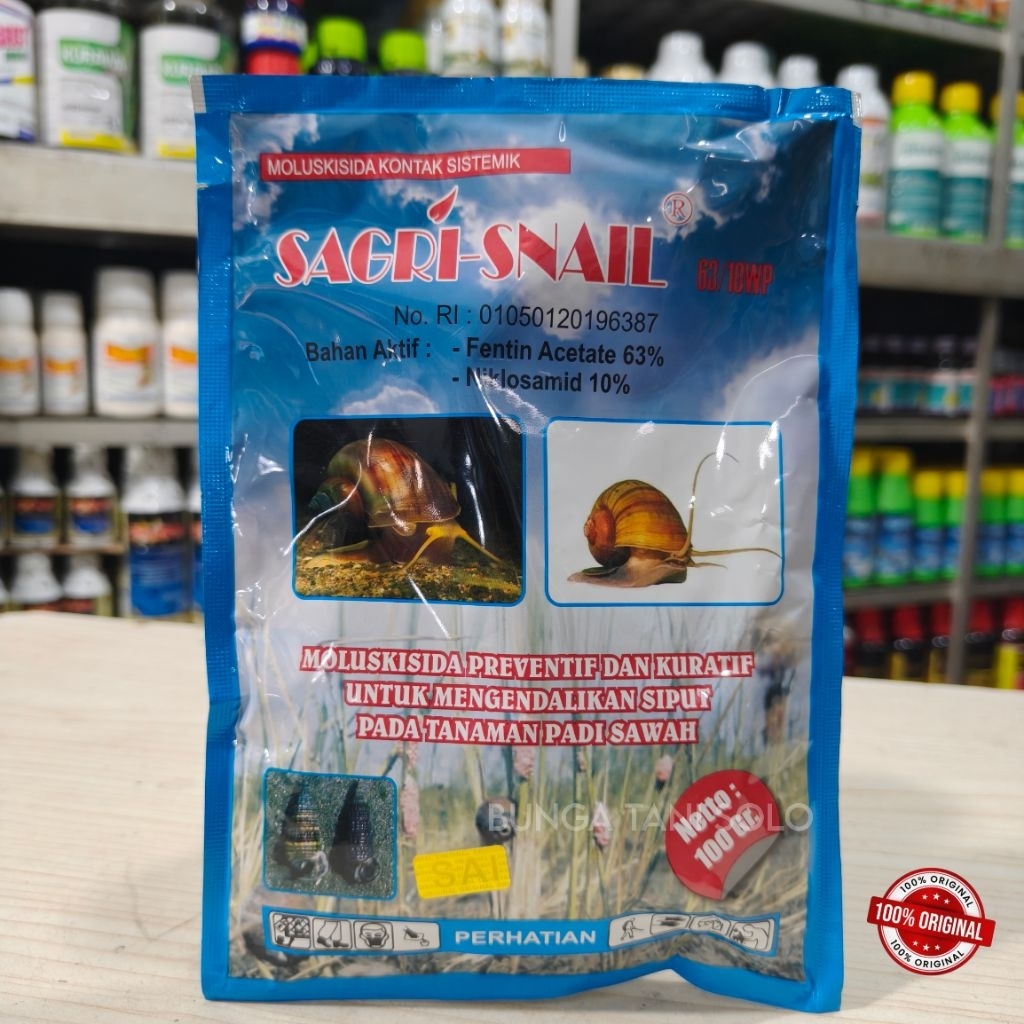 Jual Sagri Snail 63/10WP - 100gr Moluskisida Anti Hama Siput Dan Keong ...