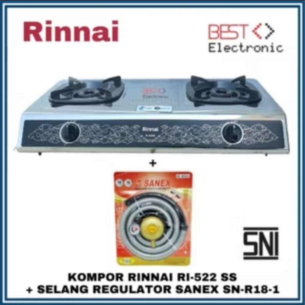 Jual Kompor Gas Rinnai RI 522ss Kompor Murah Rinnai 522ss Kompor ...