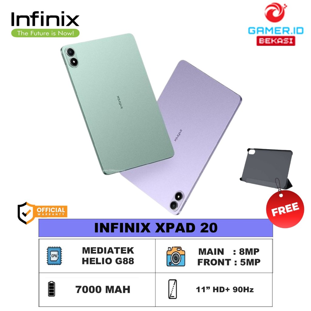 Jual INFINIX XPAD 20 LTE (8GB+256GB) 7000 mAh /Helio G88 /4G LTE ...