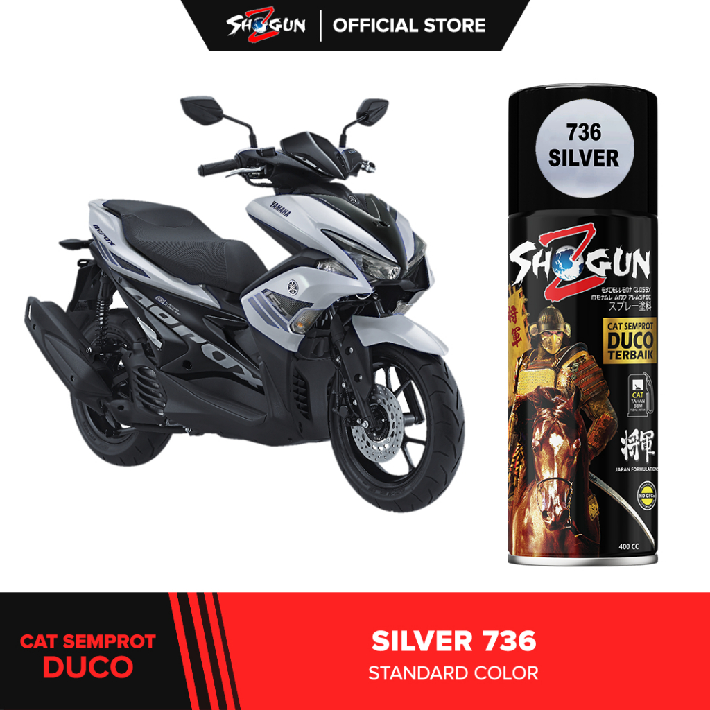 Jual Cat Semprot Shogun Z Paint Motor Silver 736 - Warna Perak Silper ...