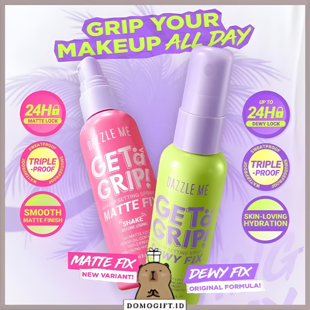 Jual DAZZLE ME Get a Grip! Setting Spray Matte & Dewy Makeup ...