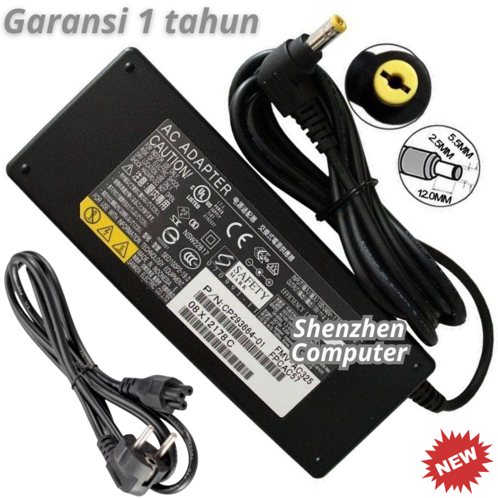 Jual Charger adaptor Fujitsu LifeBook SH560 SH760 S7111 S7110 S710 ...