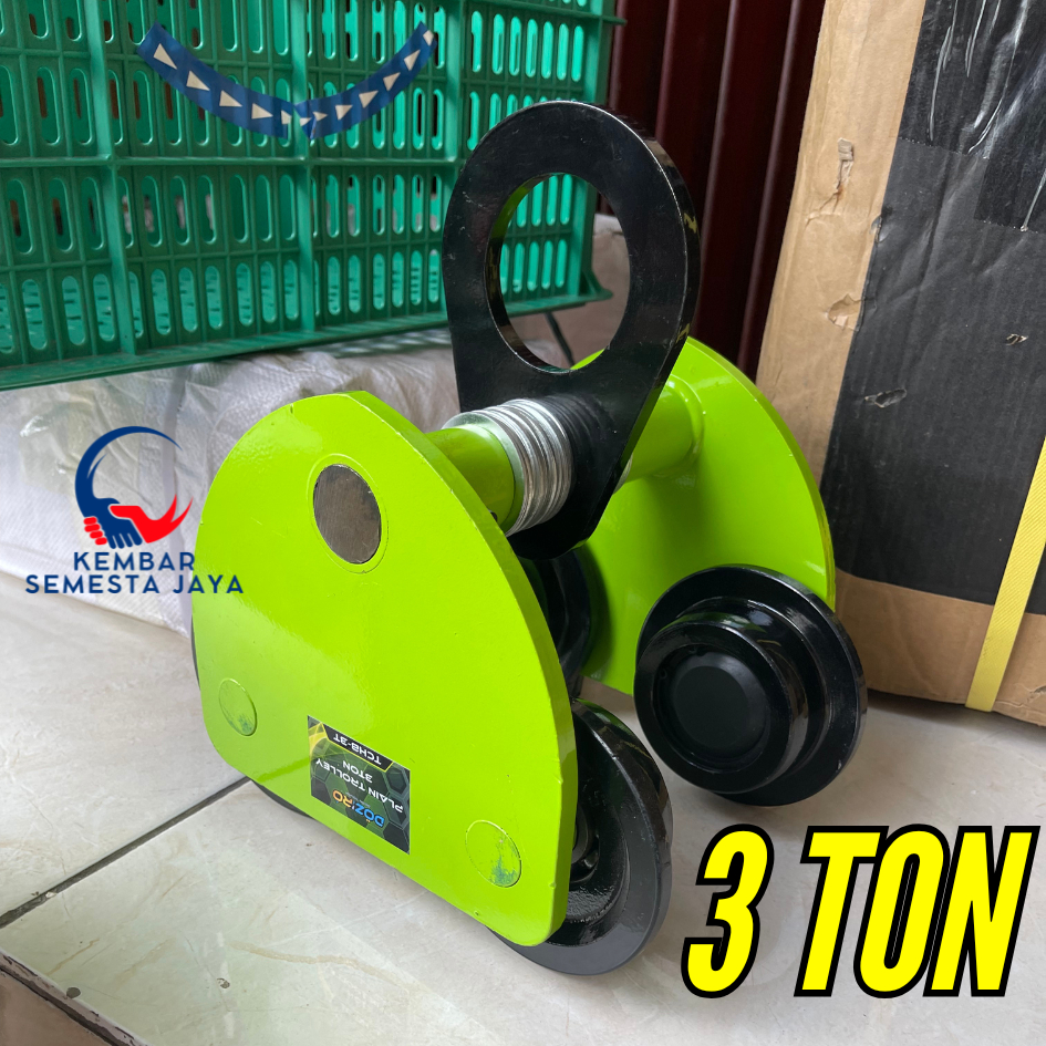 Jual DOZIRO Chain Block PLAIN TROLLEY 3 TON 3000 kg Troli Takel Katrol ...