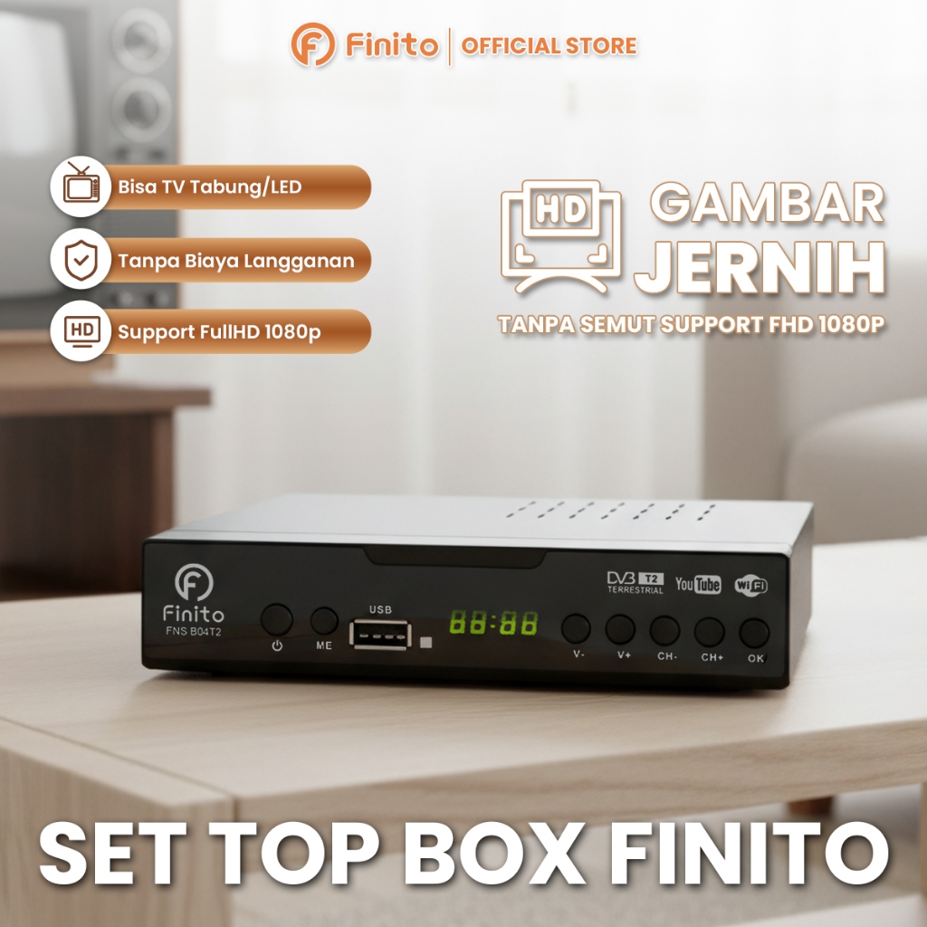 Jual FINITO Set Top Box TV Digital Finito Receiver STB DVB T2 TV Tabung ...
