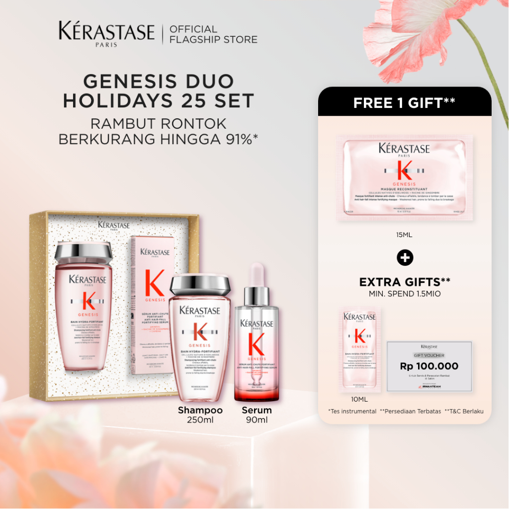 Jual Kerastase Anti Hair Fall Holiday Set - Bain Hydra Genesis Shampoo ...