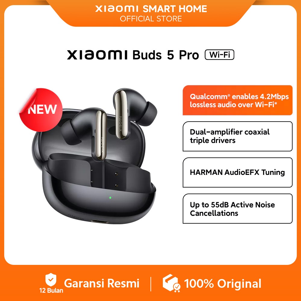 Jual Xiaomi Buds 5 Pro Wi-Fi | Qualcomm enables 4.2 Mbps lossless audio ...