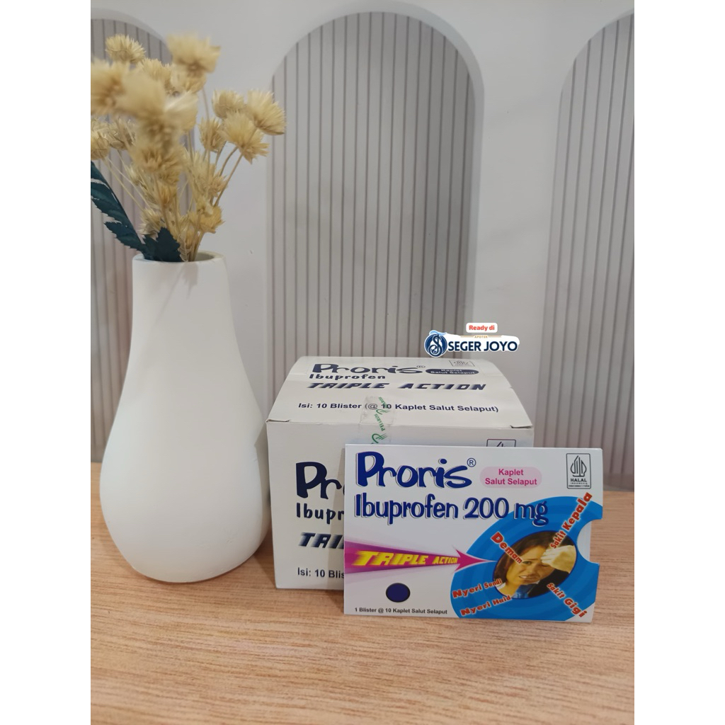 Jual PRORIS IBUPROFEN 200 mg (Obat Pereda Nyeri dan Demam - Box ...