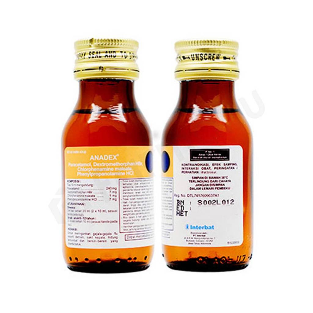 Jual ANADEX Sirup 60 ML - Obat Demam Batuk Pilek Dewasa Anak Syrup ...