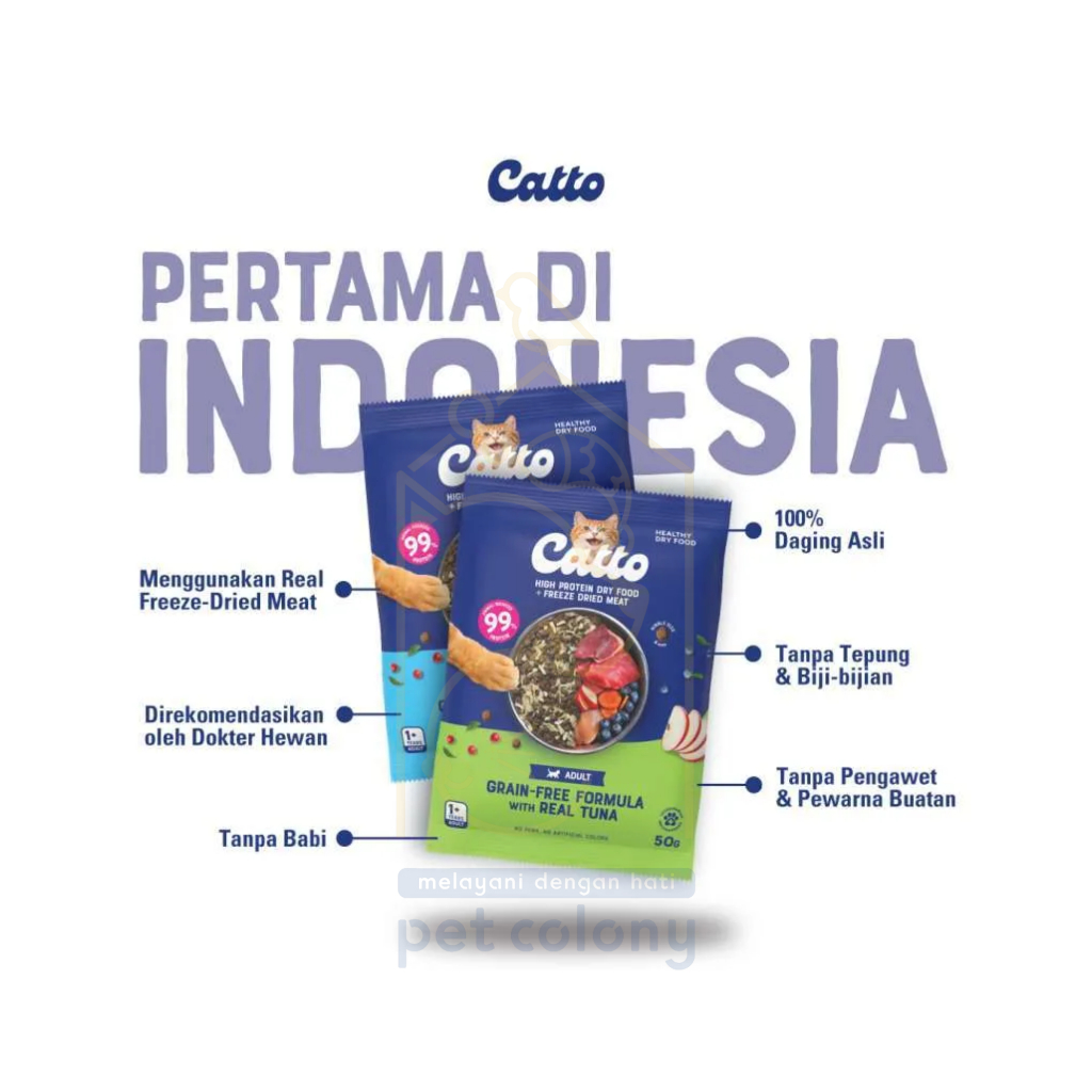 Jual Catto Premium Dry Food - Adult Salmon & Adult Tuna 400g | Shopee ...