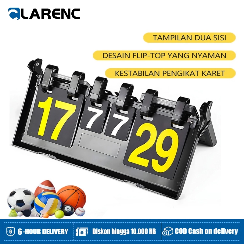 Jual Papan Skor / Papan Score 4 Digit Portable / Score Board 38CM Untuk ...