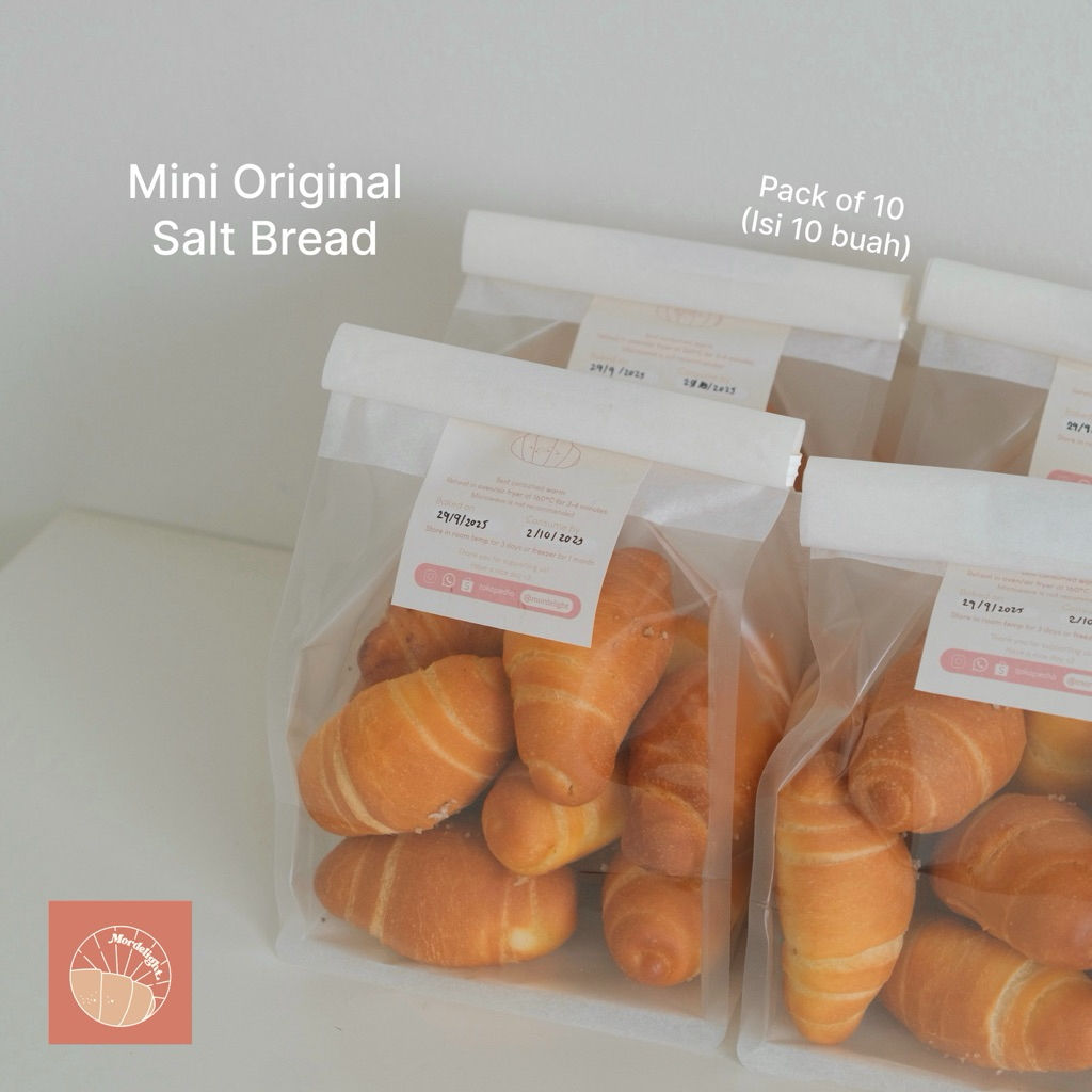 Jual Pack of 10 Small Salt Bread | Salted Butter Roll | Roti Butter ...