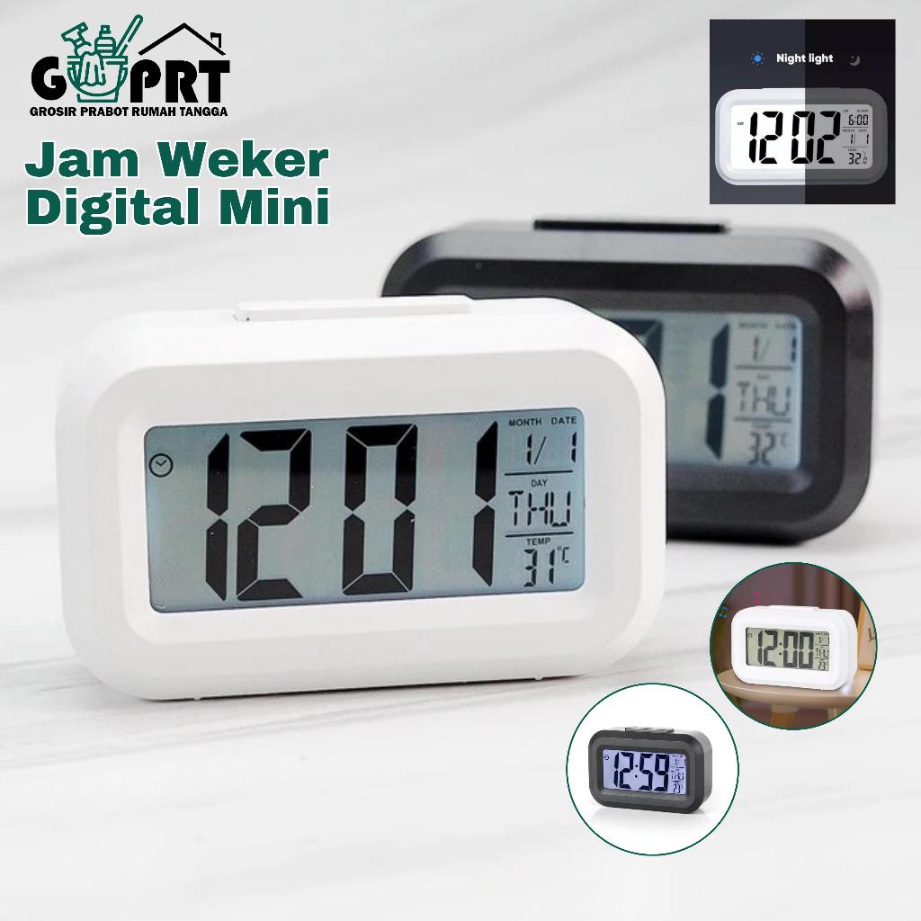 Jual Jam Weker Digital Clock Jam Meja Smart Alarm Sensor Cahaya LED ...
