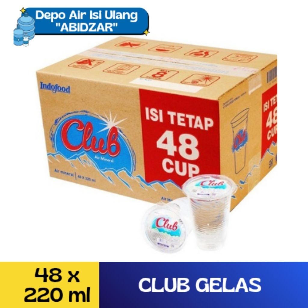 Jual CLUB GELAS 220ML ( 1 DUS ISI 48 BOTOL ) AIR MINUM CLUB / CLUB AIR ...