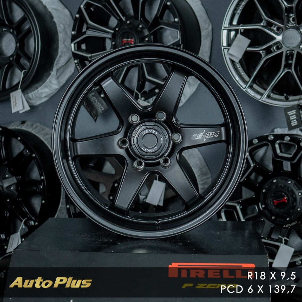 Jual VELG LENSO PROJECT D1FC-2 D1FC2 RING 18 PCD 6x139,7 Satin Black ...