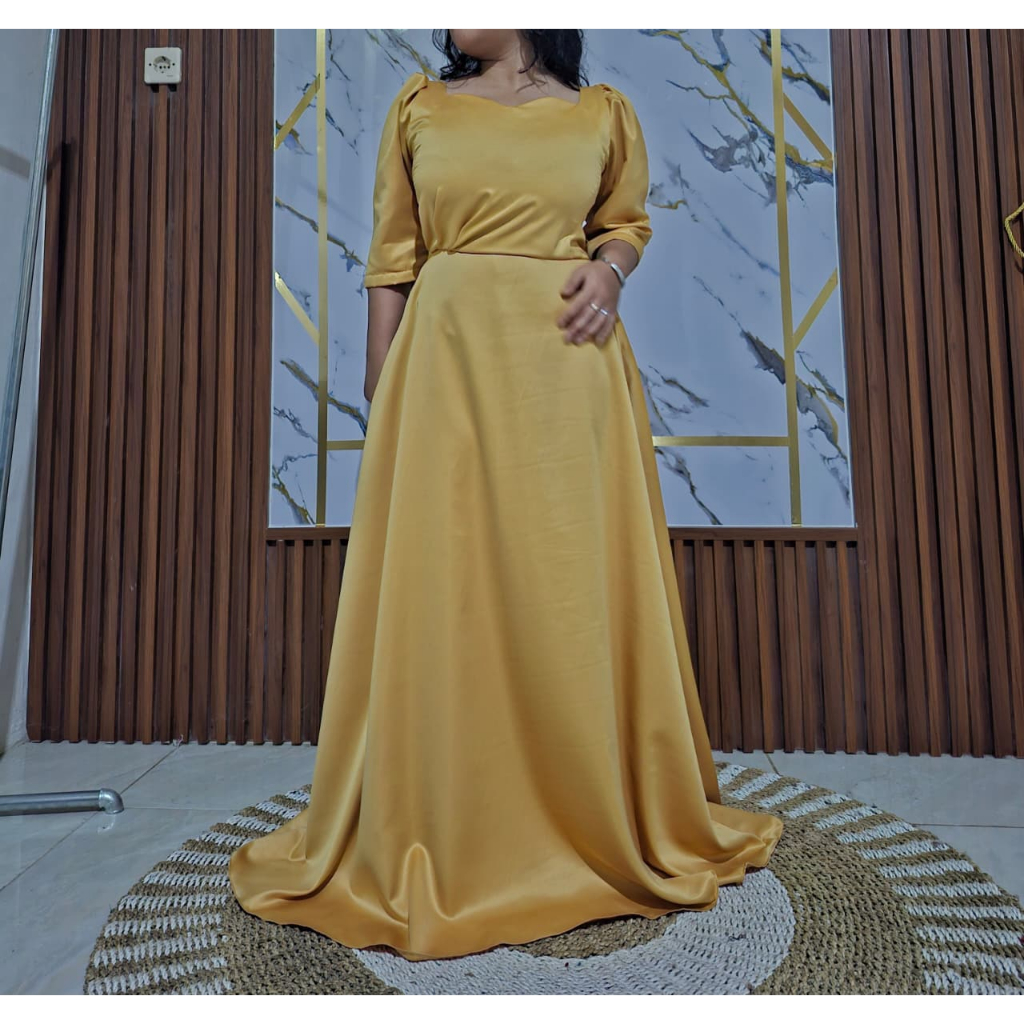 Jual Dress Natal Model Terbaru 2025 Gaung Simpel Dan Elegan Natalan ...
