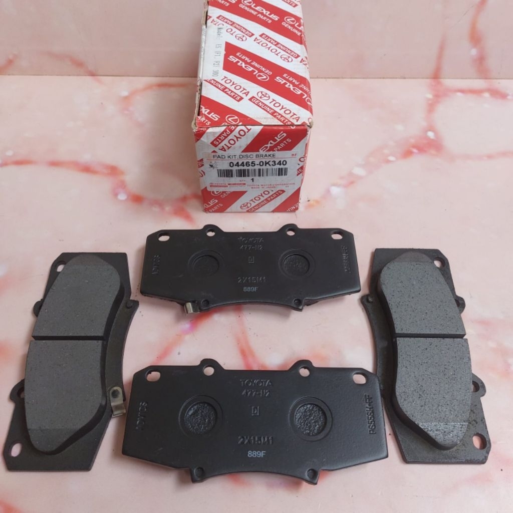 Jual BRAKE PAD KAMPAS REM DEPAN TOYOTA HILUX 2.5CC FORTUNER VNT (04465 ...