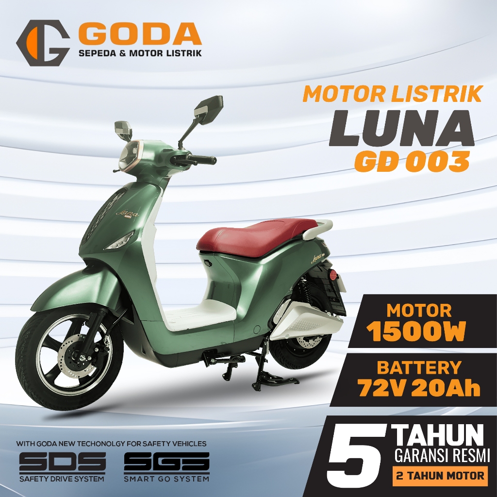 Jual GODA 003 Luna Motor Listrik | Shopee Indonesia